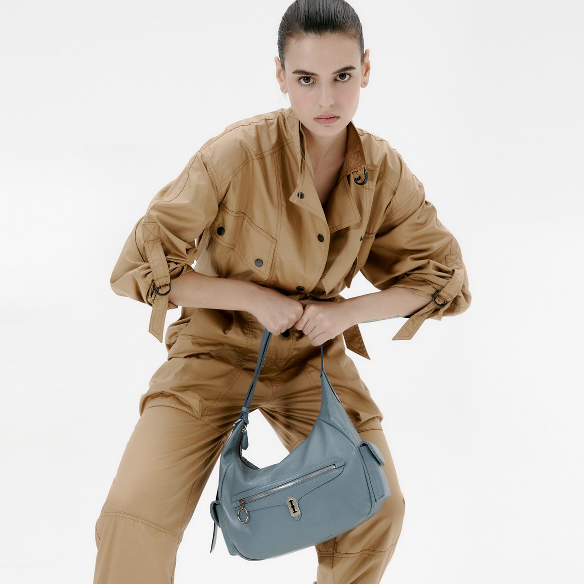 Toque Cabin Crew Hobo M (토크 캐빈 크루 호보 미듐) Muddy Blue _VQB2-1HO901-1BUXX ...