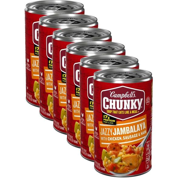 미국직구 Campbell`s 캠벨 수프 청키 재즈 잠발라야 527g 6팩 Jazzy Jambalaya - SSG.COM