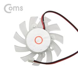Coms 쿨러 VGA DC 커넥터 투명 그래픽카드 2핀 55mm X ( 3매입 ) - SSG.COM