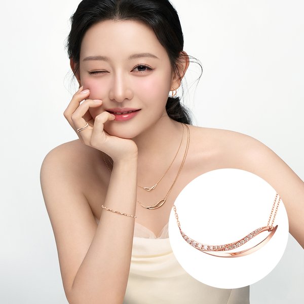 [스톤헨지][김지원PICK] 결 14K 브라운 다이아 목걸이 SA25A24T - SSG.COM