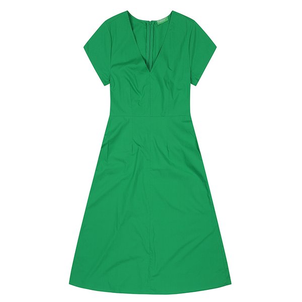 V-neck cotton dress_464KDV04Z24B - SSG.COM
