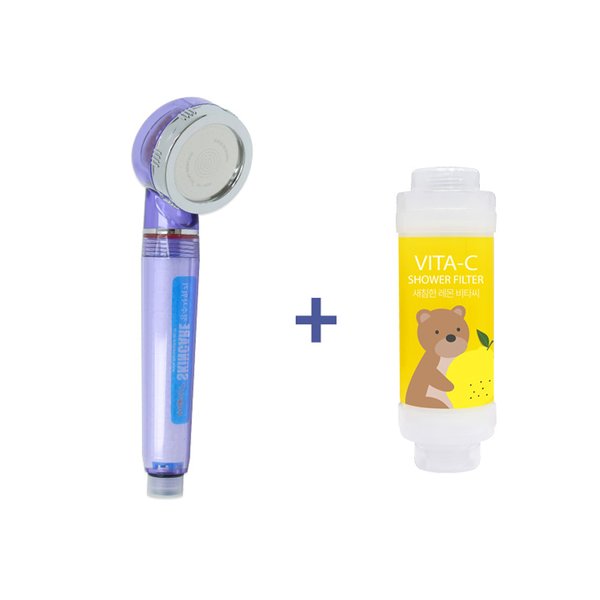 SF-300A 샤워플러스 스킨케어 정수샤워기(블루) 아로마 비타민필터(향 선택) - SSG.COM