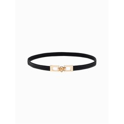 [단독] Genet Bending Belt (Ivory/Black) - SSG.COM