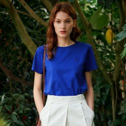 WOMAN GNRL 실켓 반팔 티셔츠 [BLUE] / WBC2L01516 - SSG.COM