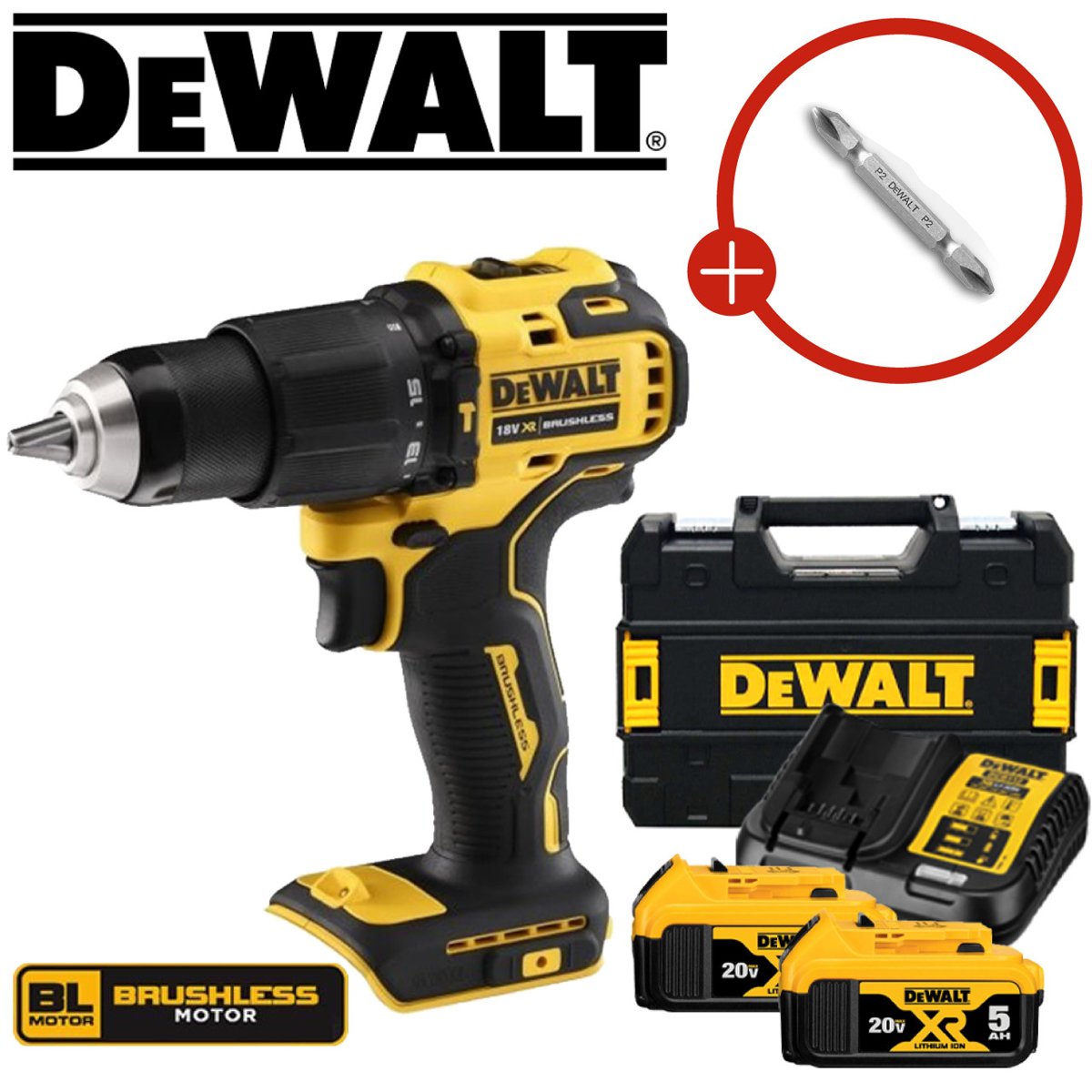 디월트 20V(18V) 컴팩트 전동 충전 무선 드릴 해머 드라이버 DCD709 N 베어툴 - SSG.COM