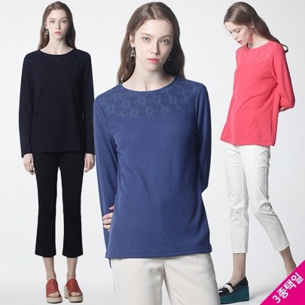 [홈쇼핑방송/르오트(LeOT)] 위크앤드 레이스 앙상블 티셔츠 - SSG.COM