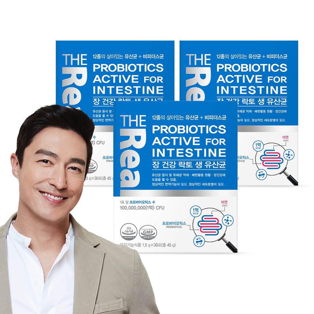 더리얼 장 건강 락토 생 유산균 [1.5g x 30포] x 3박스 3개월분, 믿고 사는 즐거움 SSG.COM