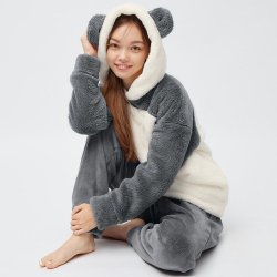 GU by 유니클로 마시멜로 필 후디 세트 (판다) (긴팔&긴바지) - SSG.COM