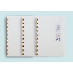 [꿈드림22] 옥스포드노트 밀크색노트 A5 줄노트 좌철 80매 스프링노트 32절 PP표지 유선 3.5 - SSG.COM