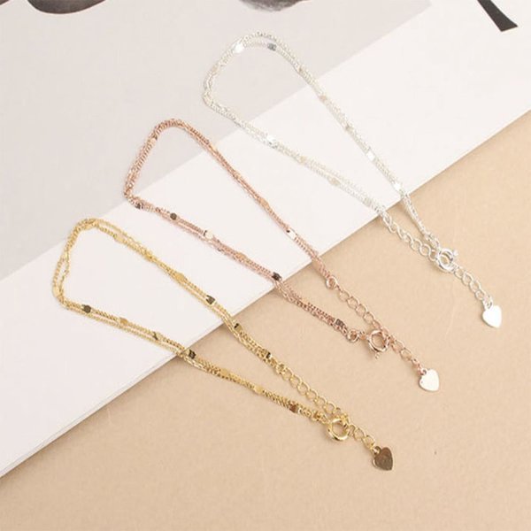 옷자락 (osjarak) / 여자 레이어드 얇은 체인 실버925 팔찌[중지]2 - SSG.COM