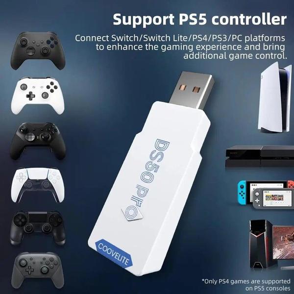 컨트롤러 무선 어댑터 초저 지연 USB 컨버터 변환기Xbox PS5 PS4 PS3 스위치 라이트 DS50 프로 게임패드용 - SSG.COM