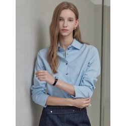 Standard Stretch Shirts Blouse_Sky Blue - SSG.COM