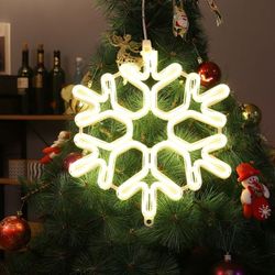 LED 눈꽃 무점멸 전구 네온플렉스DC24V 40CM - SSG.COM