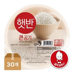 햇반 백미 큰공기 300g x30입 (1박스) - SSG.COM