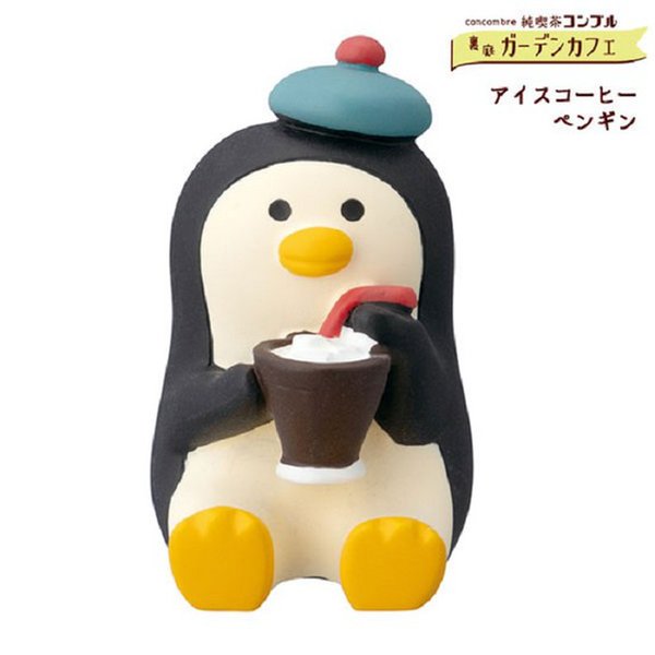 1300K 일본 수입 데꼴 미니어쳐 가든카페 아이스커피 펭귄 피규어 - SSG.COM