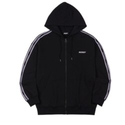 [21FW] 널디 자가드 로고테잎 후디 집업 블랙 - SSG.COM