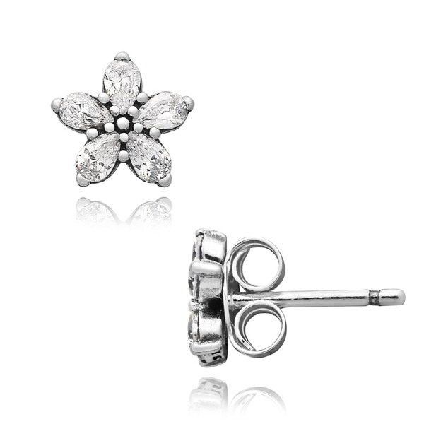 판도라 299239C01 타임리스 스파클링 스노우 플레이크 실버 귀걸이 - SSG.COM