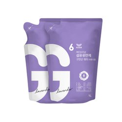 [레인보우샵]섬유유연제 구연산 워터 라벤더향 1L 리필x2 - SSG.COM