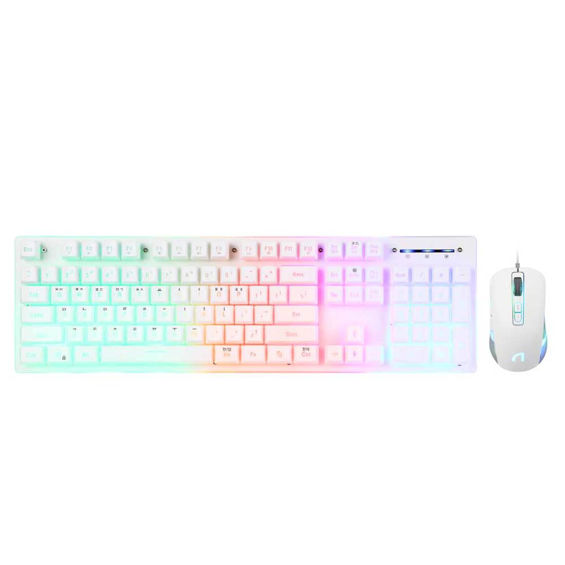 앱코 KM400 Combo 멤브레인 게이밍 키보드 마우스 화이트, 믿고 사는 즐거움 SSG.COM