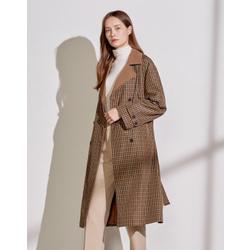 [21FW] [보라끌레르 Pick] 그린 체크 트렌치코트 DLCO1CH81E2 - SSG.COM