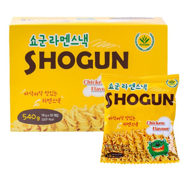 쇼군라멘스낵 치킨맛 18g 30개 - SSG.COM