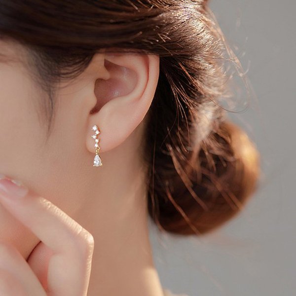 스칸크 큐빅 실버925귀걸이 - SSG.COM