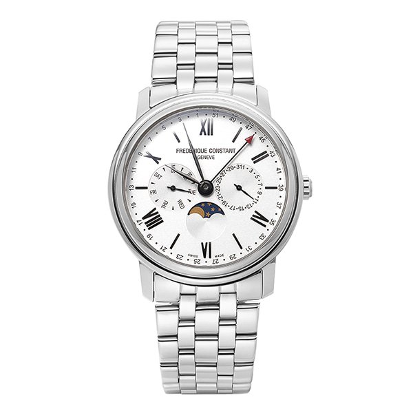 [프레드릭콘스탄트] FC-270SW4P6B 클래식 비즈니스 타이머 문페이즈 쿼츠 남성 메탈시계 40mm - SSG.COM