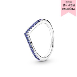 [백화점 보증서 제공]판도라 타임레스 위시 스파클링 블루 링_196316C02 - SSG.COM