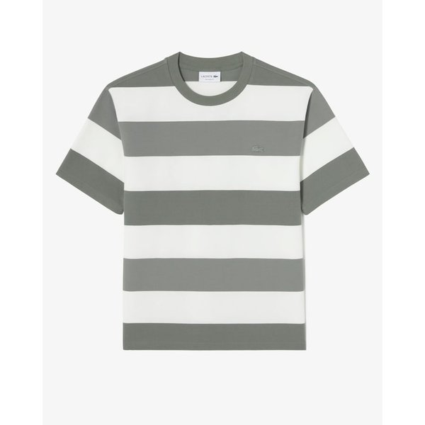 (남성)오버핏 밀라노 볼드 스트라이프 티셔츠 TH004E-55G BMY(카키) - SSG.COM