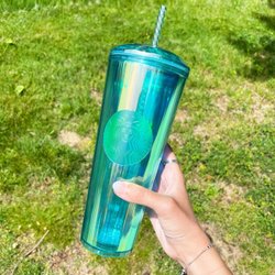 스타벅스 블루 홀로그램 돔리드 콜드컵 텀블러 710ml - SSG.COM