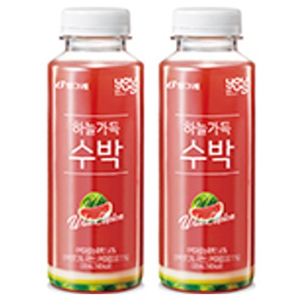 유어스 빙그레 하늘가득 수박 주스 음료 페트 330ml x 24개 한박스 (무료배송) - SSG.COM
