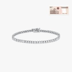 [라이브 특가]14K 랩다이아몬드 4프롱 테니스 팔찌 (8p) - SSG.COM