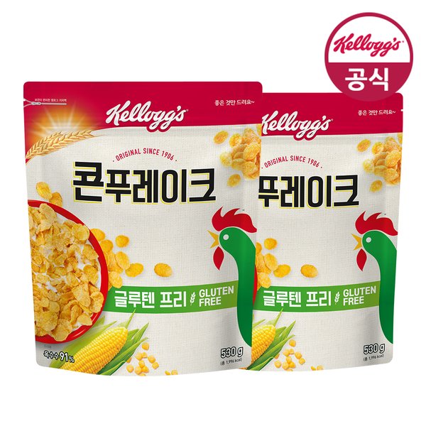 켈로그 콘푸레이크 530g x2개 (글루텐프리) - SSG.COM