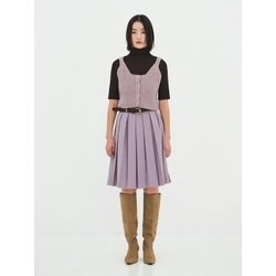 Half Pleated Skirt (Purple) - SSG.COM