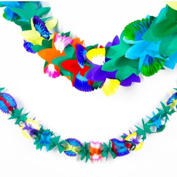 생일 파티용품 가랜드 PW 장식 배너 하와이플라워파티가랜드 - SSG.COM