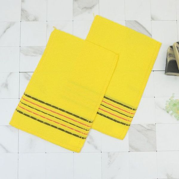 로얄 노랑때밀이타월18cm 1장 X ( 5매입 ) - SSG.COM