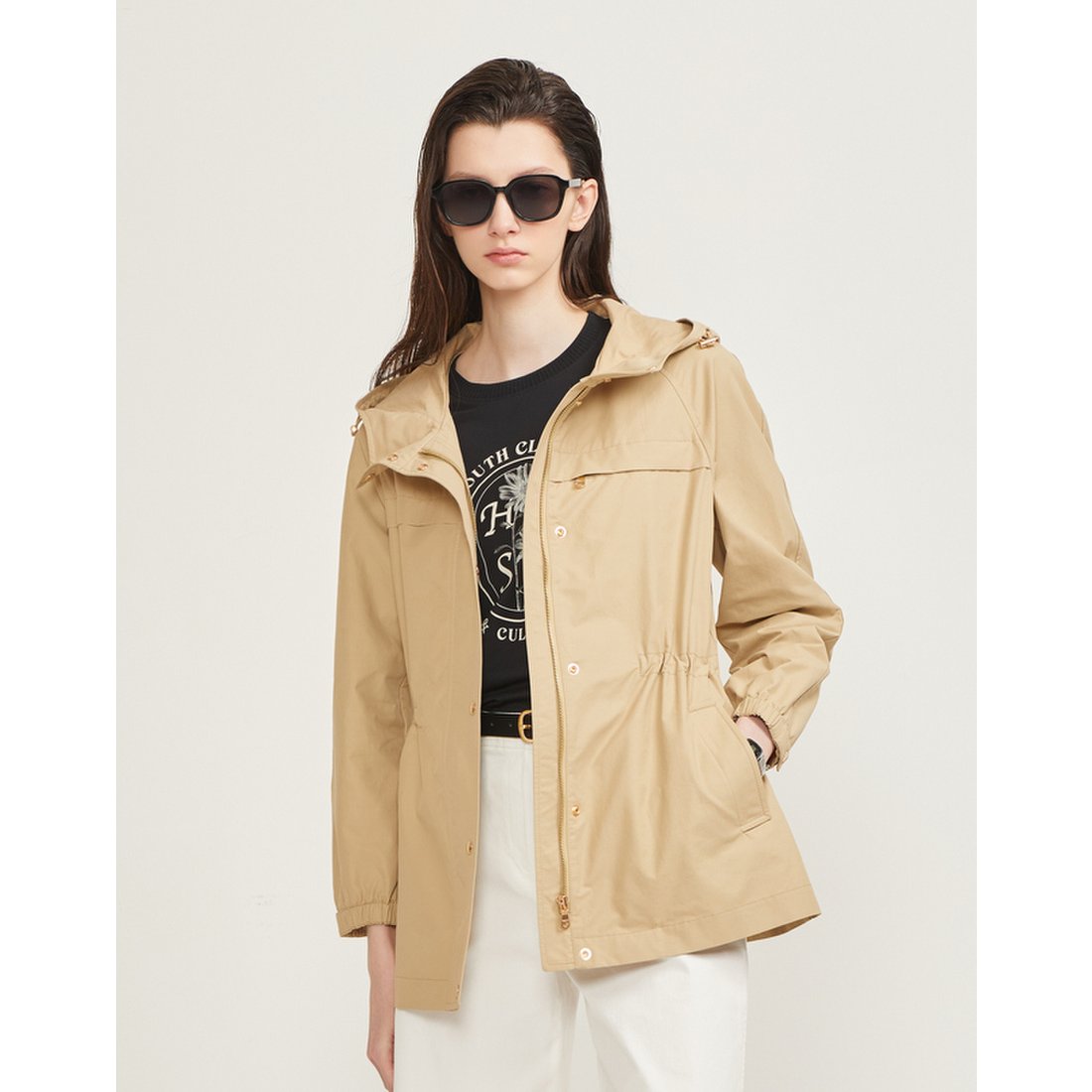 [23SS] [23SS]베이지 단색 면혼방 후드캐주얼점퍼 HSJU3BC31I1, 믿고 사는 즐거움 SSG.COM