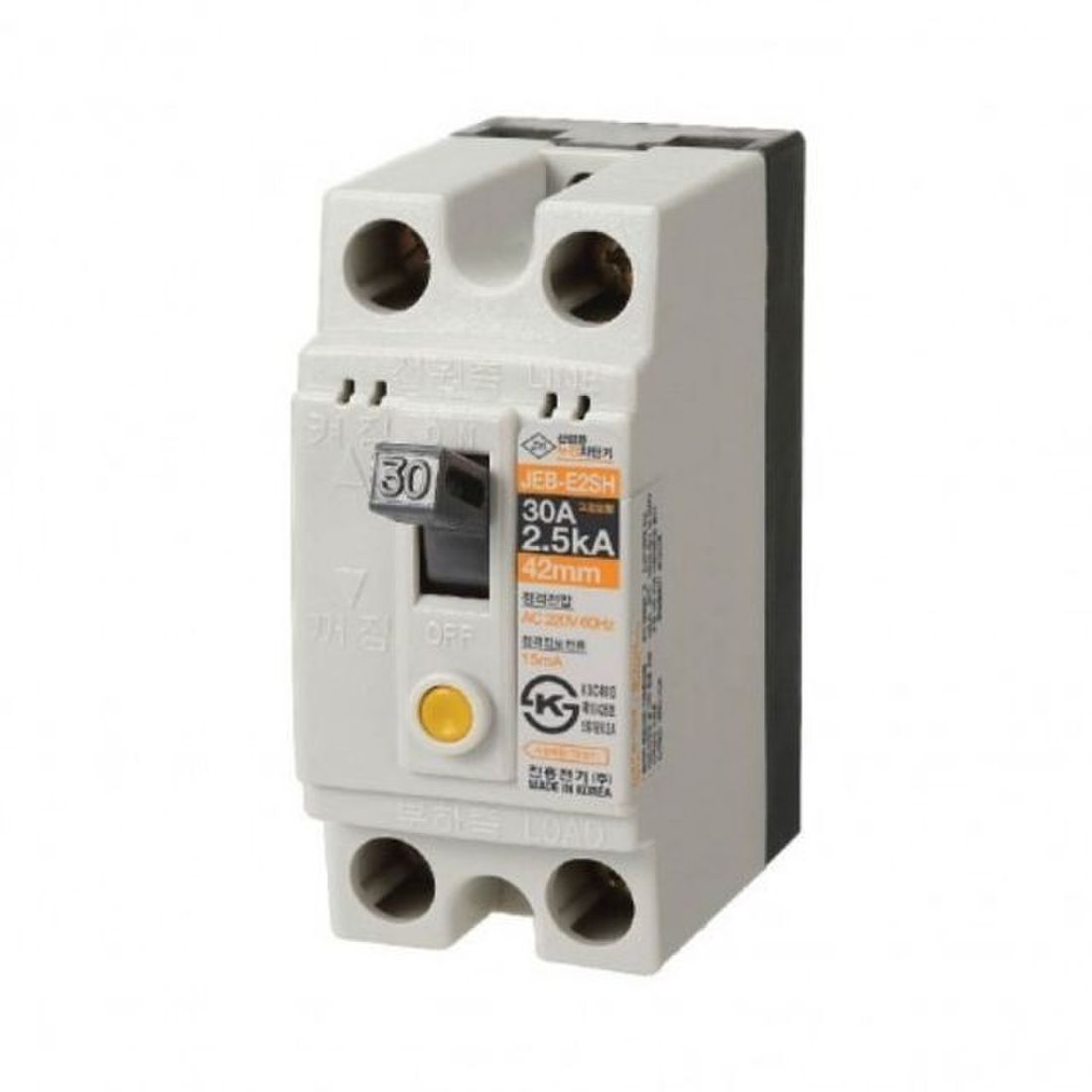 산업용누전차단기 고감도 JEB-E2SH 42mm 2P 30A 2.5KA, 믿고 사는 즐거움 SSG.COM