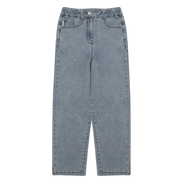 [소이] 여아 오픈 밴딩 데님 스트레이트 팬츠 22S1262_BL - SSG.COM