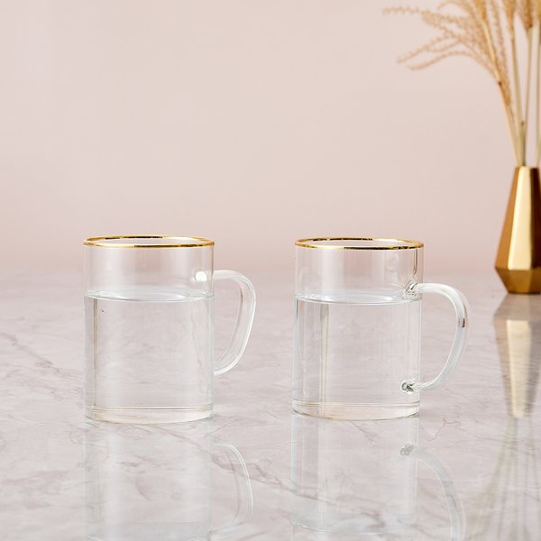 ON 골드림 심플 내열 유리머그 2P세트 440ml - SSG.COM