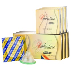 한국라텍스 발렌타인 골드 초박형 콘돔 3박스 30P - SSG.COM