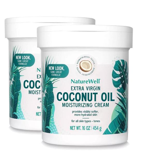 미국직구 Naturewell 네이처웰 엑스트라 버진 코코넛 오일 수분크림 453g 2팩 Extra Virgin Coco - SSG.COM