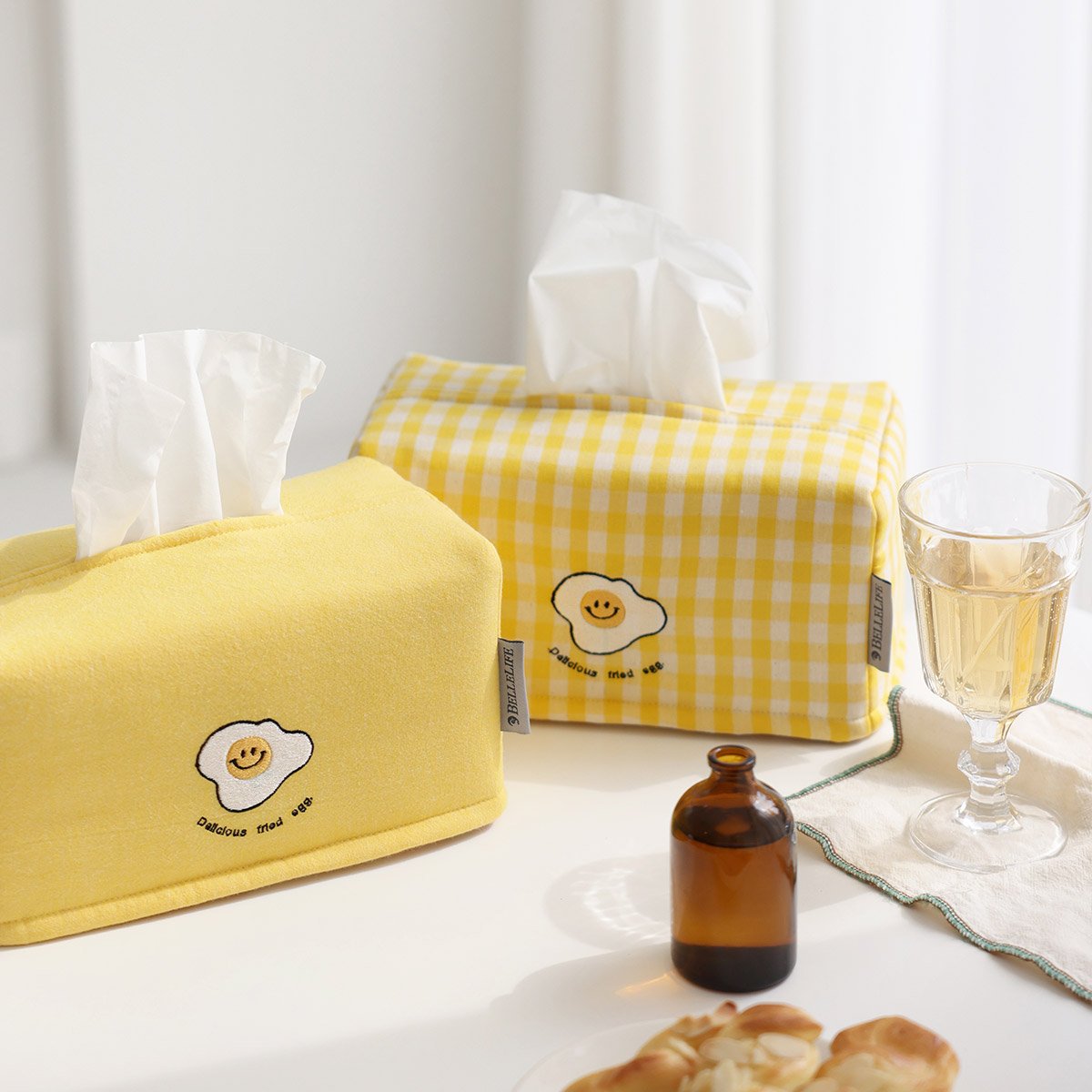 스마일에그 자수 티슈케이스 2type - SSG.COM