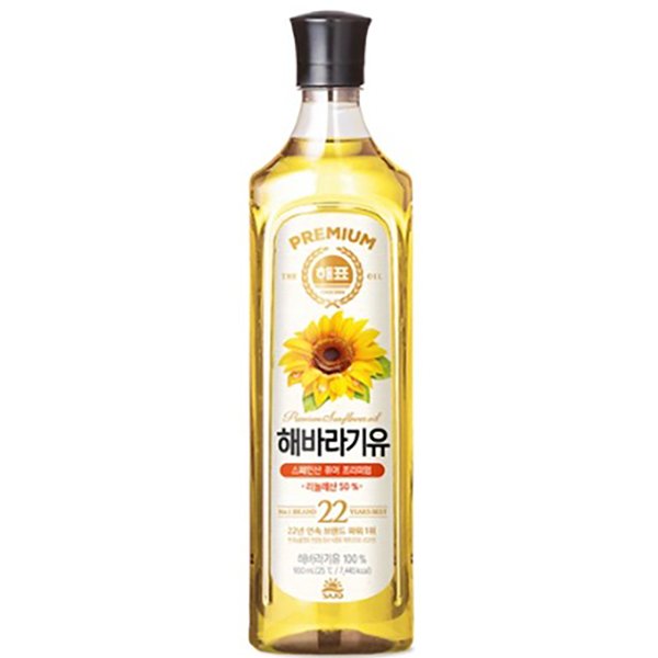 사조해표 프리미엄 해바라기유 900ml x 4병 - SSG.COM