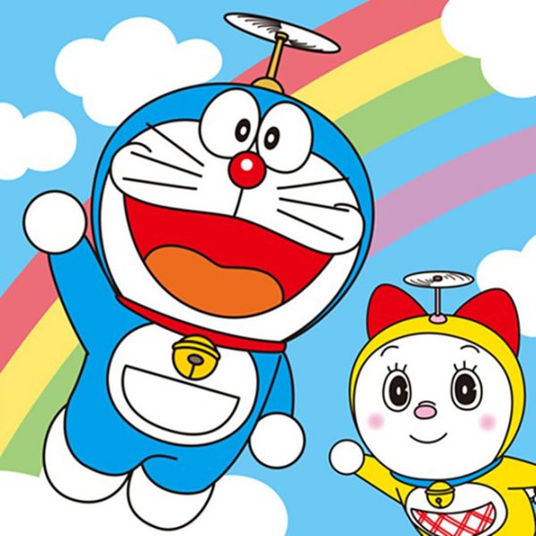 1300K 도라에몽 무지개 캔버스 DIY명화그리기 25x25 - SSG.COM