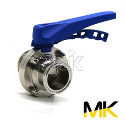 쎄니타리 Sanitary 버터플라이밸브 2페럴 (핸들-AL/블루) (SUS304) - 3S - SSG.COM