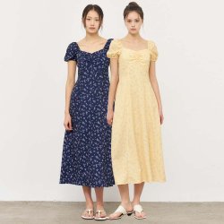 WOMAN 스모킹 플라워 롱 원피스 [2COL] / WBE2L15514 - SSG.COM