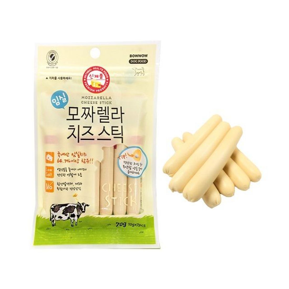치즈스틱 모짜렐라 애견소세지 소프트간식 간식 70g X ( 2매입 ), 믿고 사는 즐거움 SSG.COM