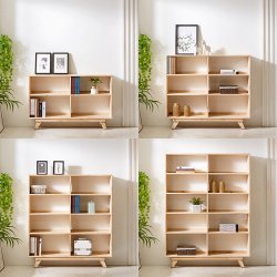 제로니 1200 삼나무 원목 거실장 서재 책장(4type) - SSG.COM