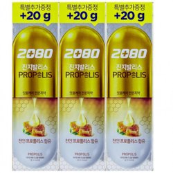 2080 실용적인 진지발리스 치약 140g 3입-프로폴리스향 - SSG.COM